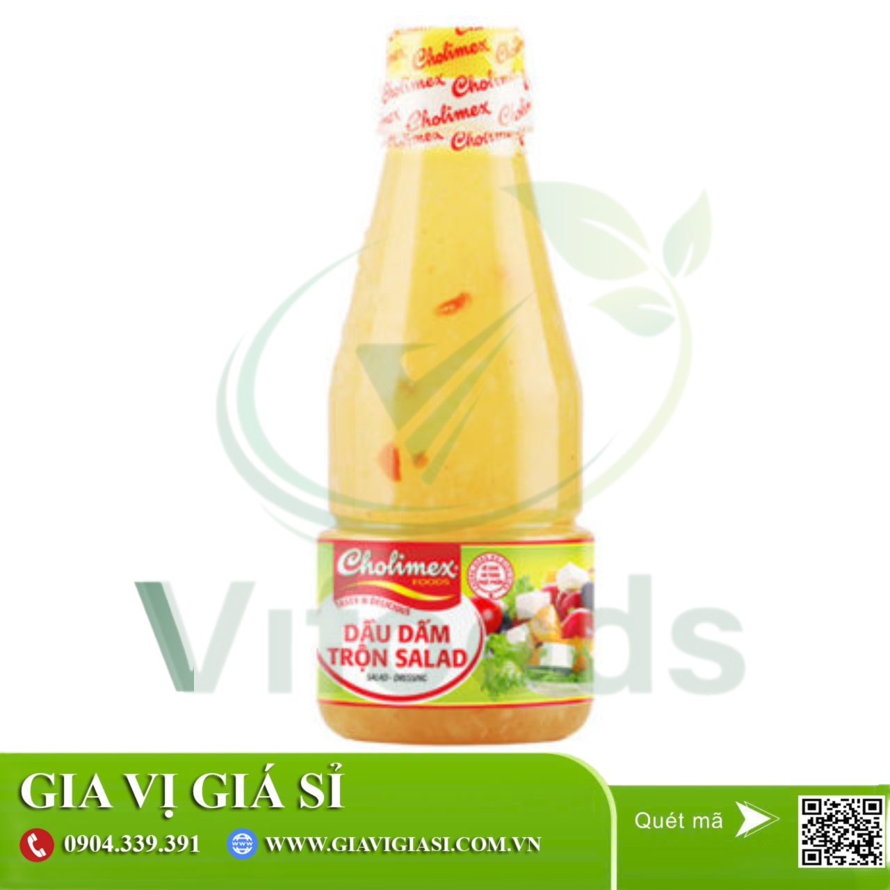 Giá Sỉ Thùng Dầu Giấm Trộn Salad Cholimex 270g 24 Chai